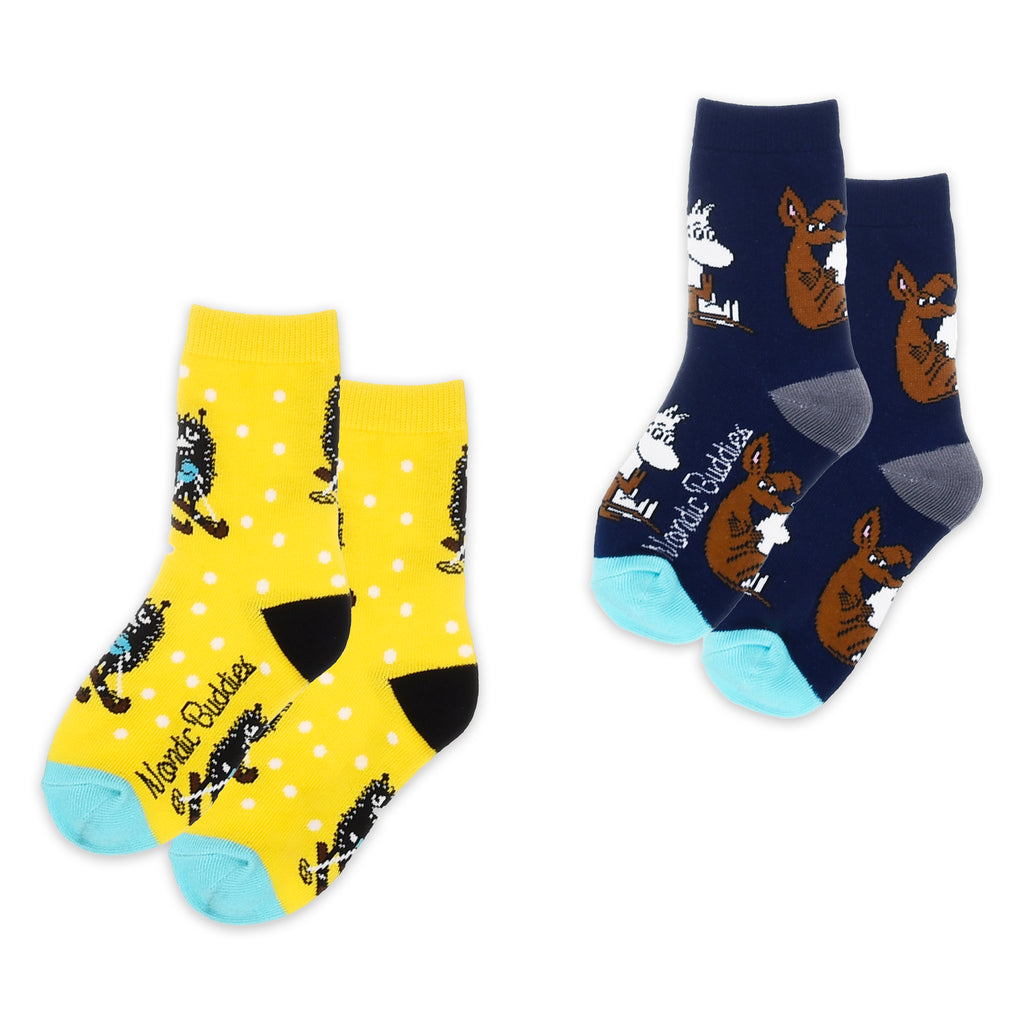Moomintroll, Sniff and Stinky Kids Socks, Double Pack | Official Moomin ...