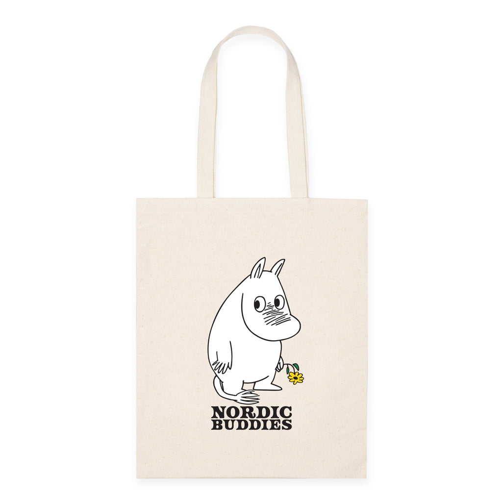 Moomintroll's Flower Tote Bag - Beige | Official Moomin Product ...