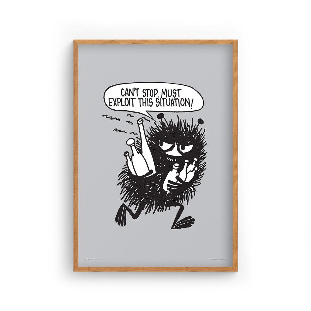 Stinky's Getaway Poster | Official Moomin Product – Nordicbuddies